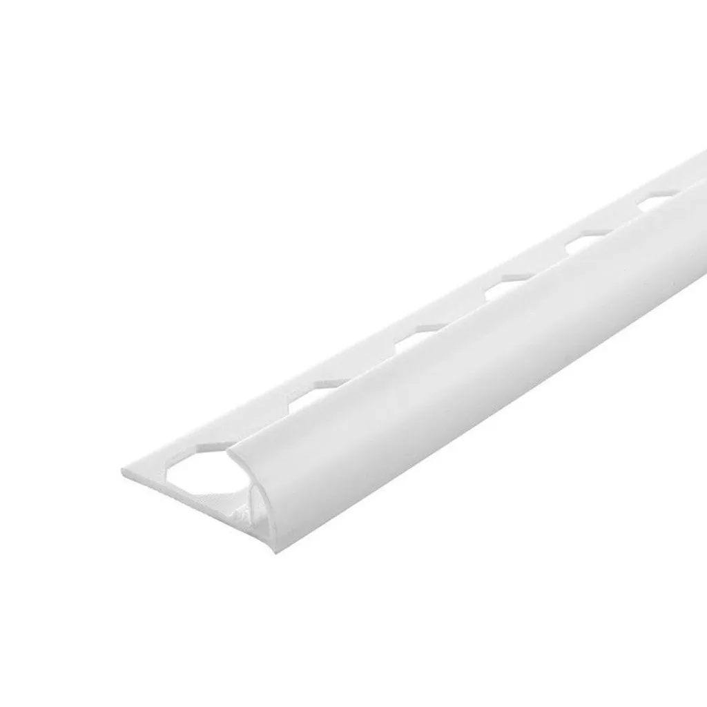 PVC Tile Trim 8' White Color - Buildmate Home