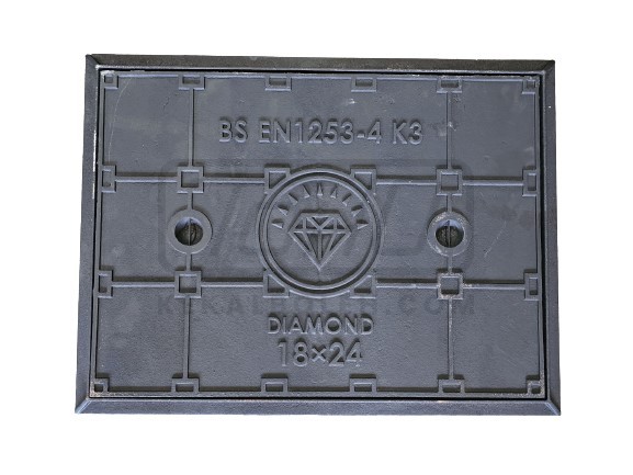 Cast Iron Manhole Cover 18” (L) x 24” (W) - Building home Living
