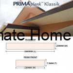 Prima Plank Fascia Cement Board 7.5mm x 230mm x 3660mm SMOOTH - Malaysia