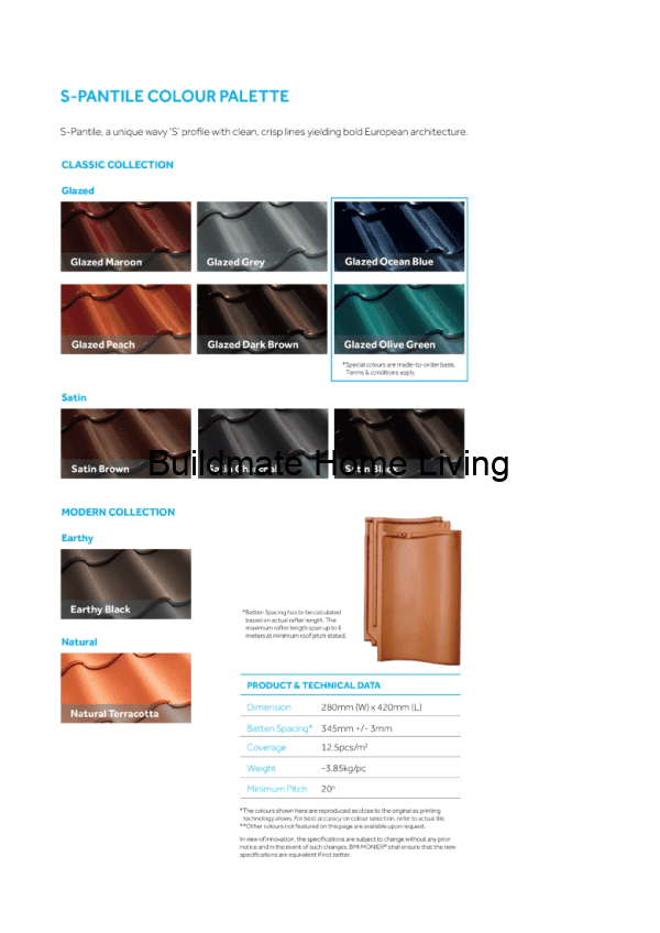 GCI S Pantile Roof Tile (Natural Terracotta) - Building home Living