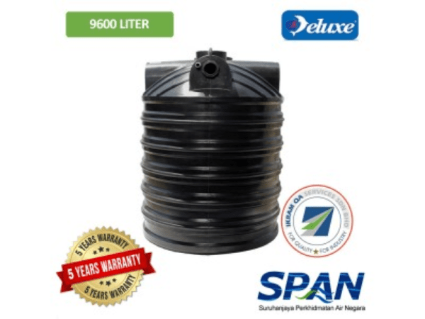 30PE Deluxe PE Septic Tank 9600L SPAN Approved (Vertical) DST-6
