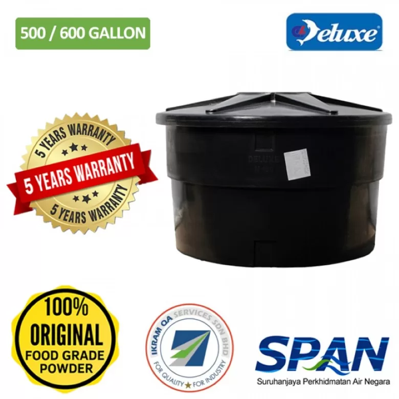 600 Gallon Deluxe Poly Round Water Tank (N 500 RD)